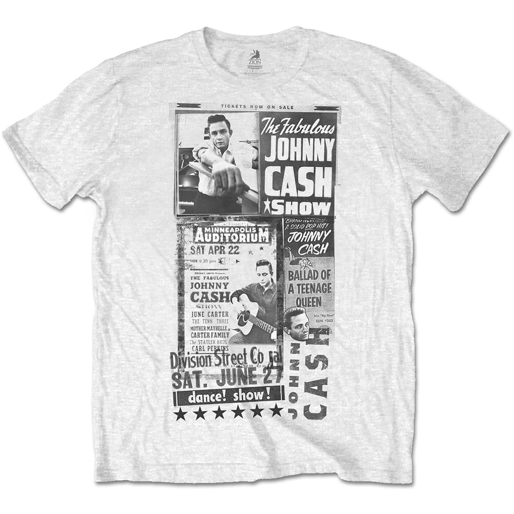 Johnny Cash Unisex T-Shirt The Fabulous Johnny Cash Show (X-Large ...
