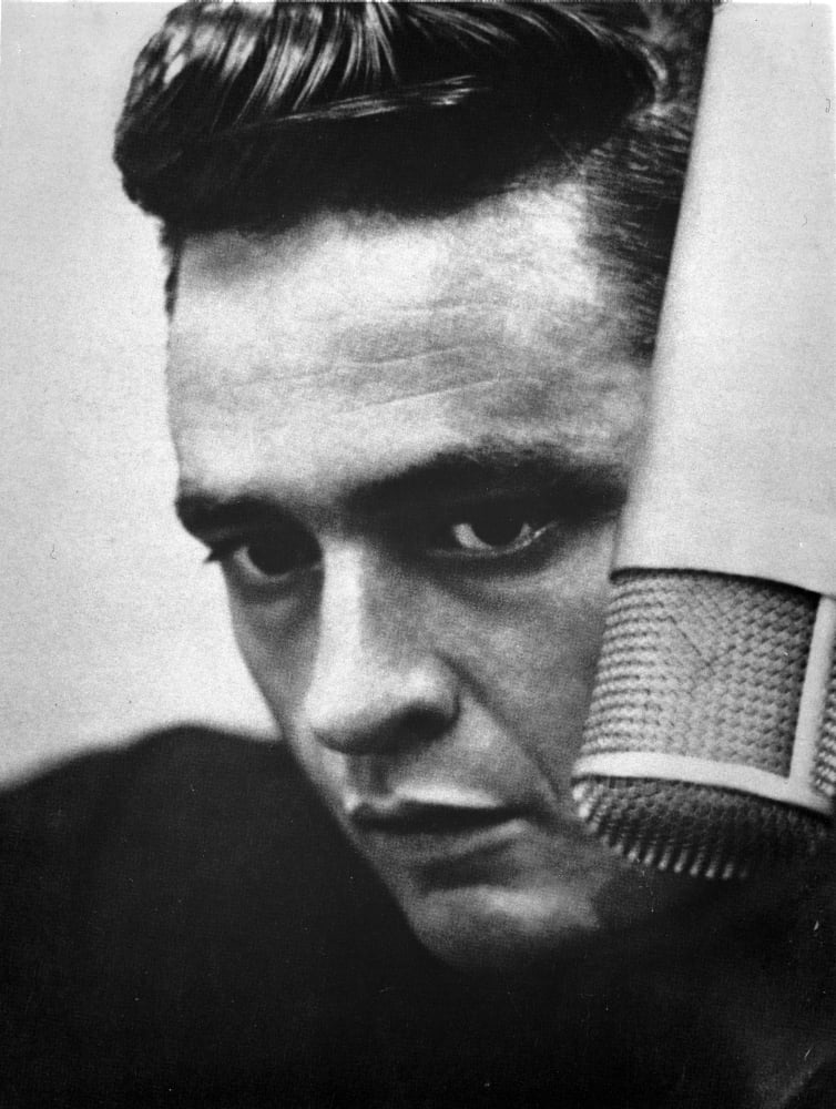 Johnny Cash with a microphone Photo Print (8 x 10) - Walmart.com