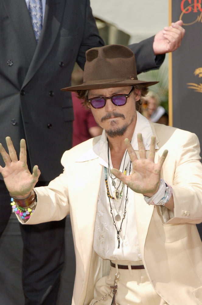 Johnny Depp At The Press Conference For Handprint & Footprint Ceremony ...