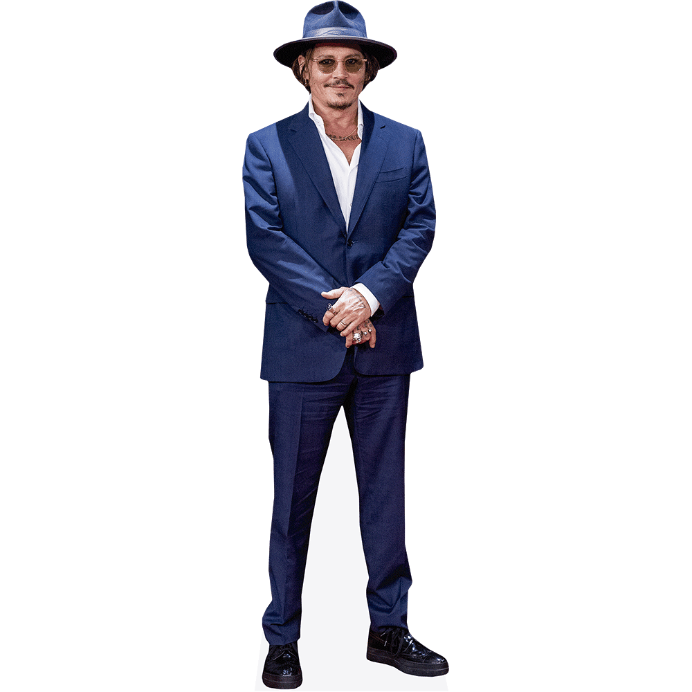 Johnny Depp (Blue Suit) Lifesize Cardboard Cutout Standee - Walmart.com