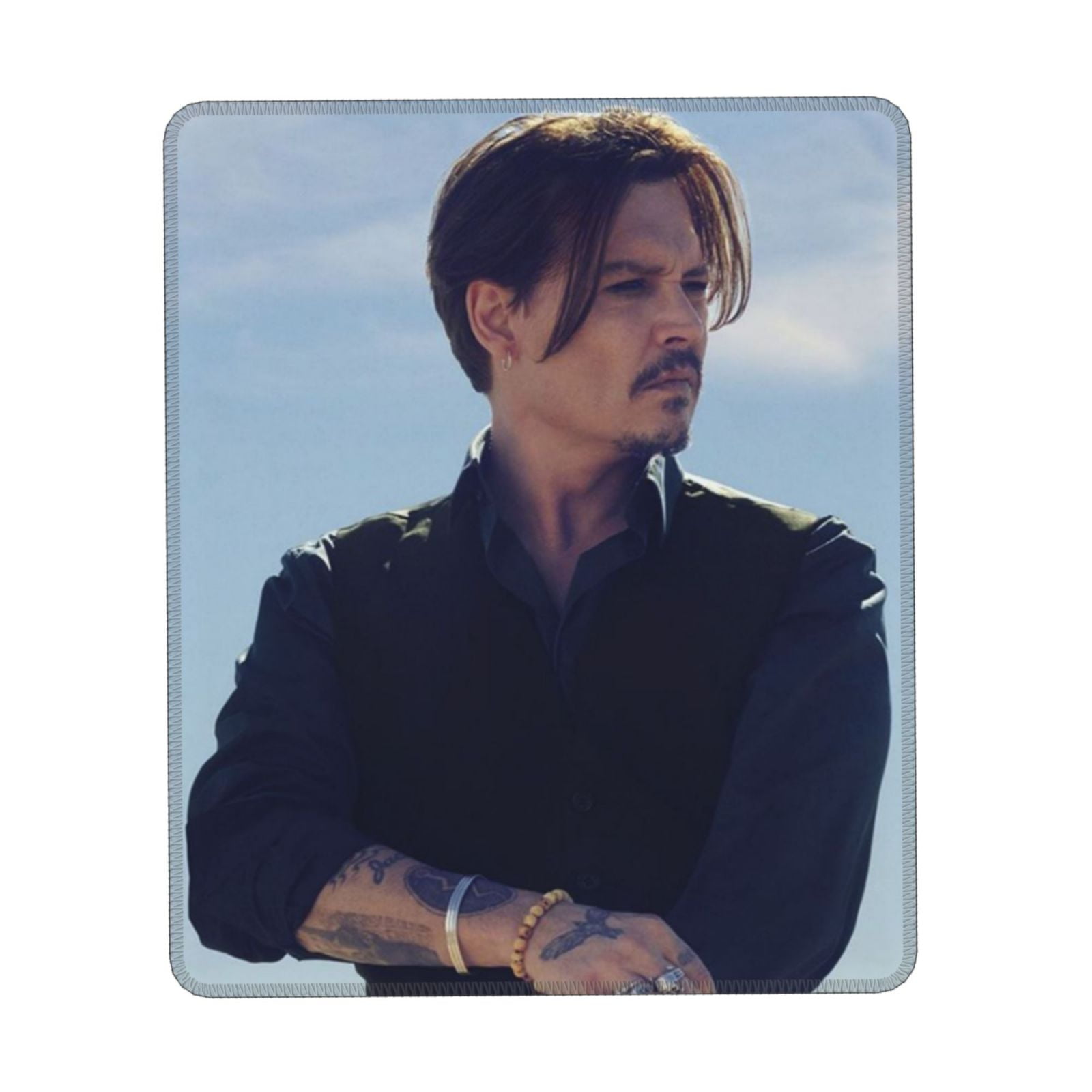 Johnny Depp Mouse Pad 10 X 12 Inch Non-Slip Keyboard Mat Rubber Base ...