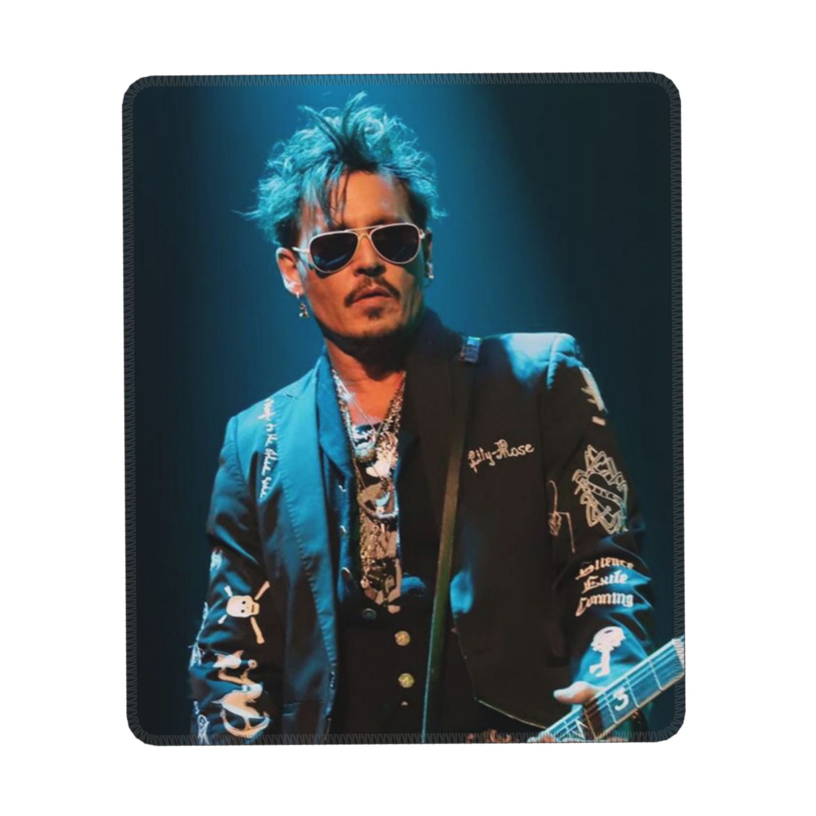 Johnny Depp Mouse Pad 10 X 12 Inch Non-Slip Keyboard Mat Rubber Base ...