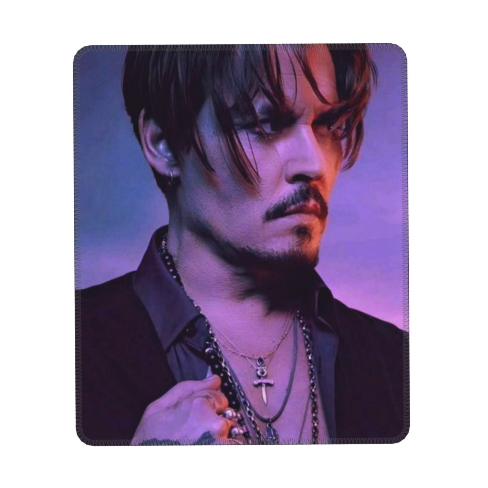 Johnny Depp Mouse Pad 7 X 8.6 In Non-Slip Keyboard Mat Rubber Base ...