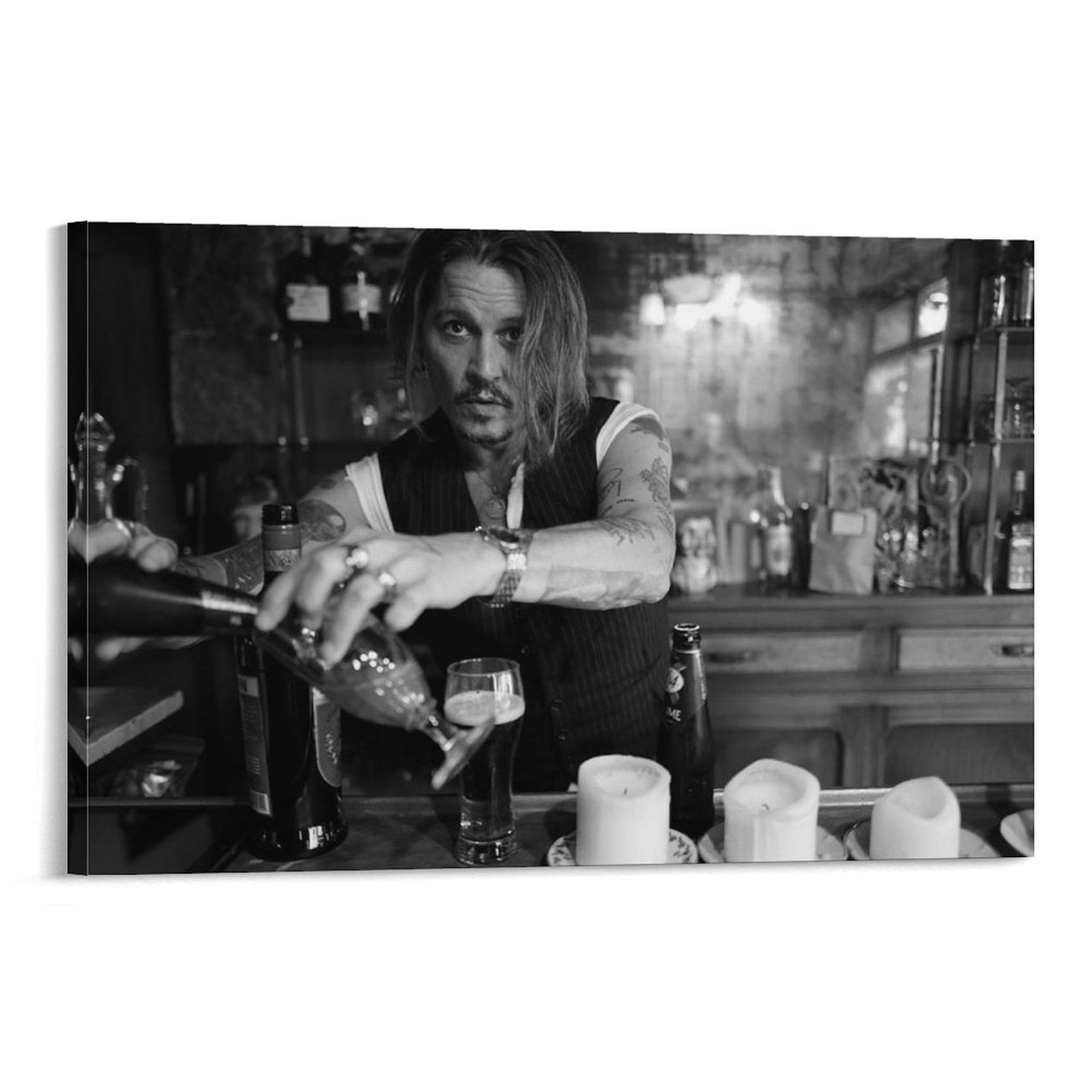 Johnny Depp Movie Actor Poster Bar Decoration Poster 1 Posters Wall Art ...