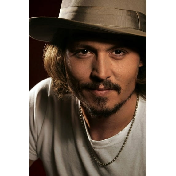 Johnny Depp Poster 24x36 Young Bw Photo Art Poster 24x36 Multi-Color ...