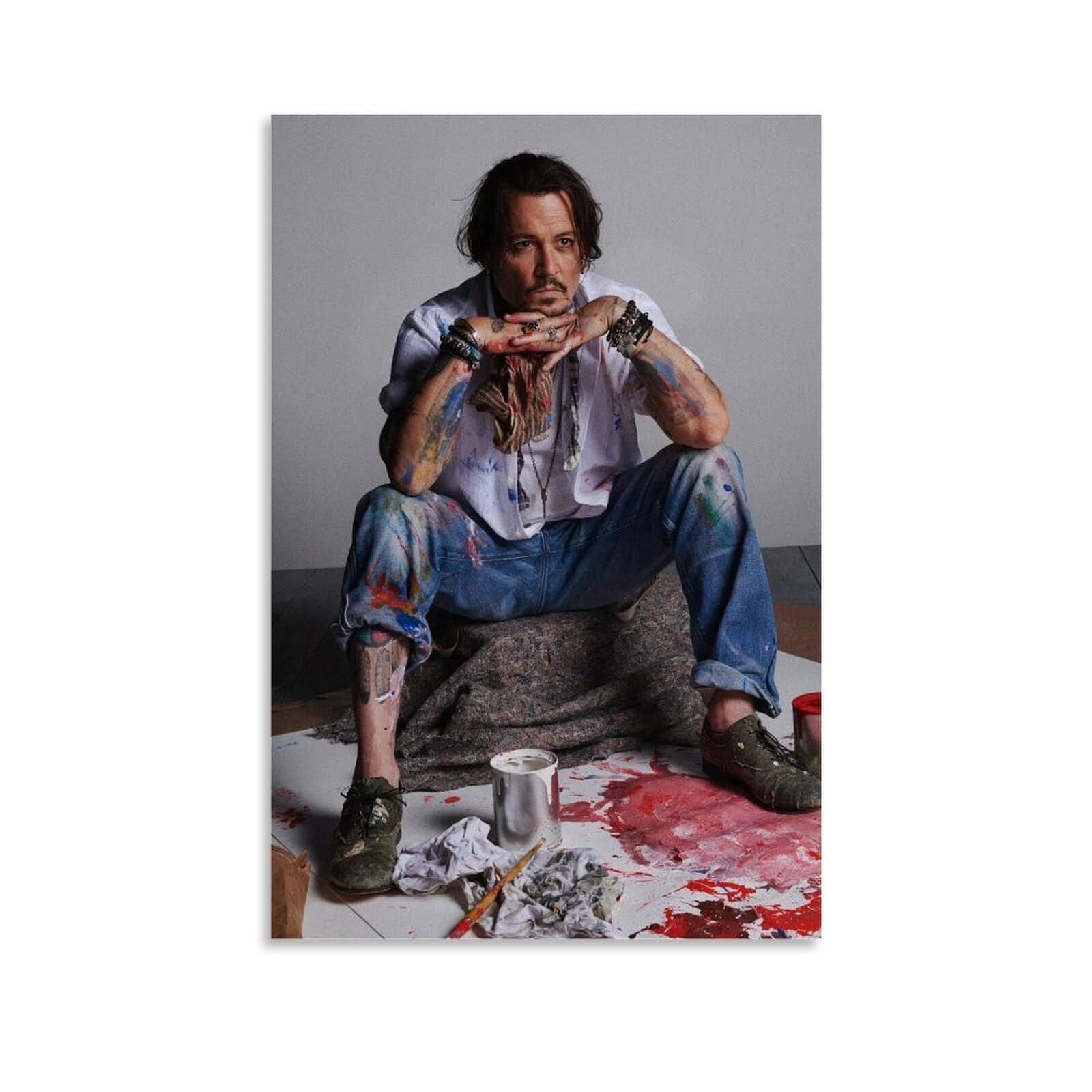 Johnny Depp Poster Art Canvas Painting Decor Wall Print Photo Gifts ...