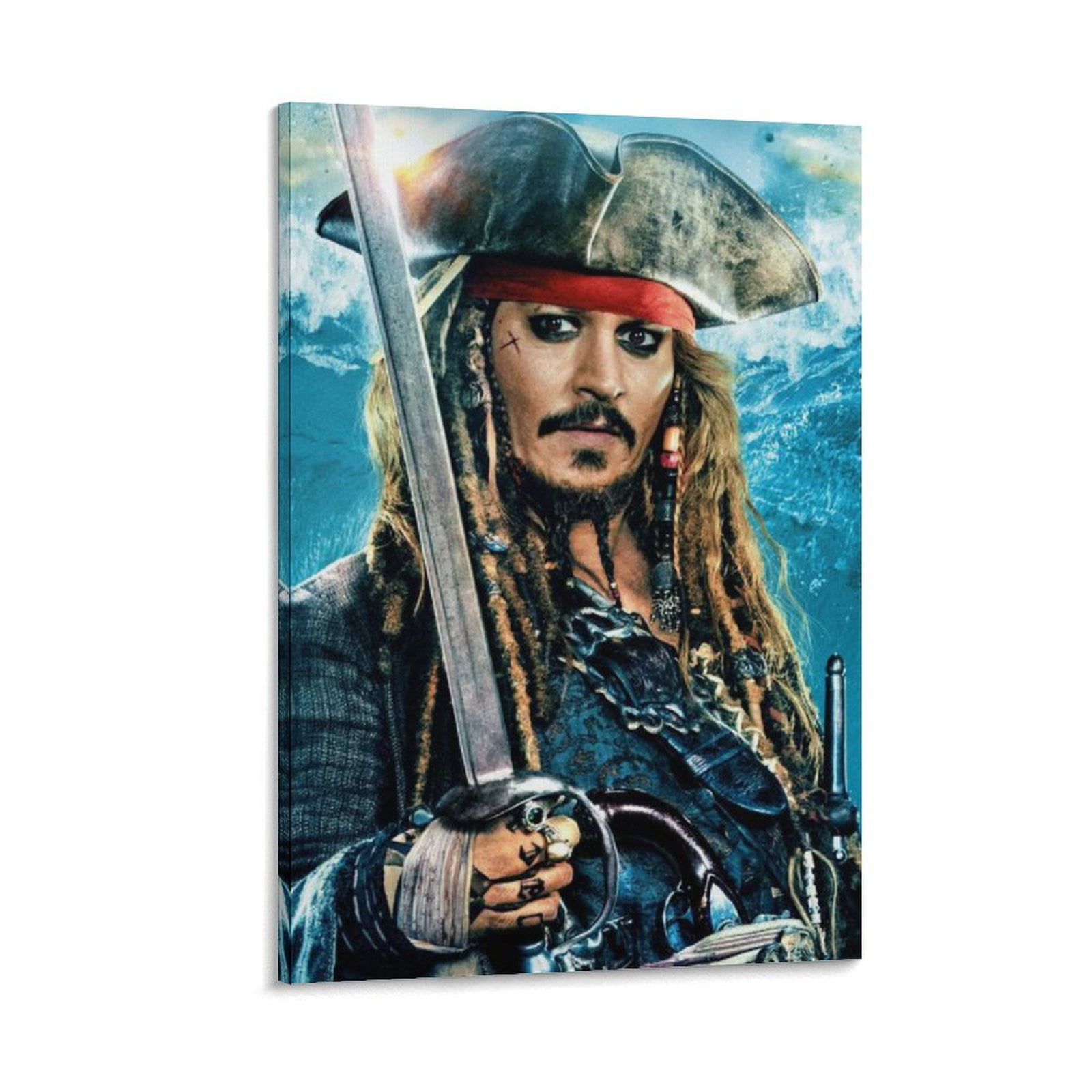 Johnny Depp Poster Classic Movie Poster Jack Sparrow Poster (22) Canvas ...