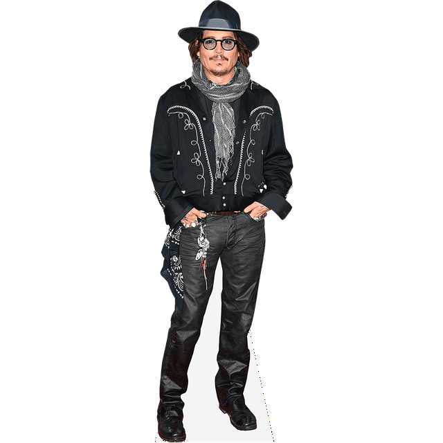 Johnny Depp (Scarf) Lifesize Cardboard Cutout Standee - Walmart.com