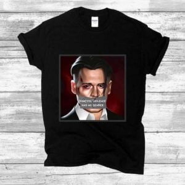 Johnny Depp T-Shirt Merch Justice for Johnny - Walmart.com