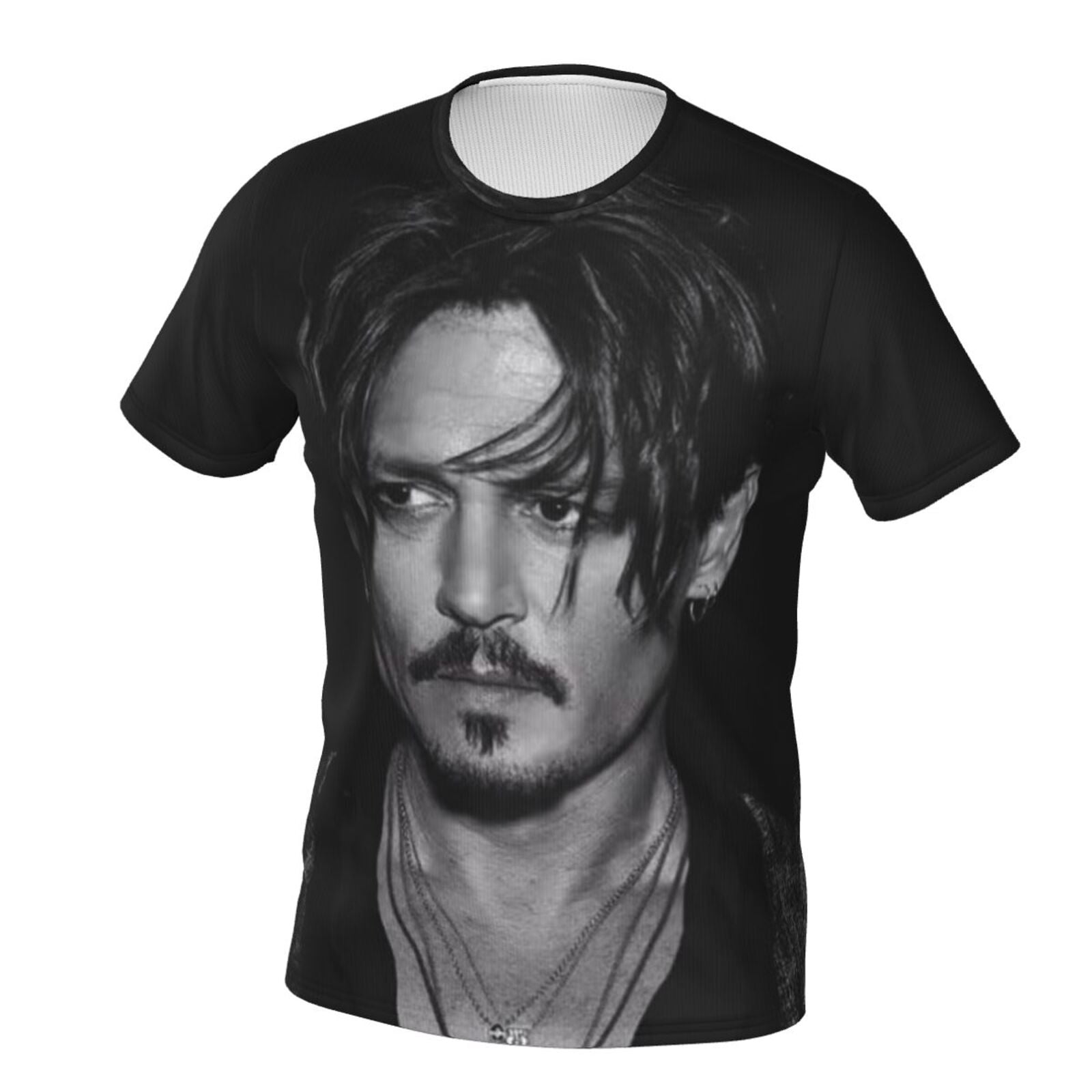 Johnny Depp Unisex 3d Pattern Printed Short Sleeve T-Shirts Casual ...