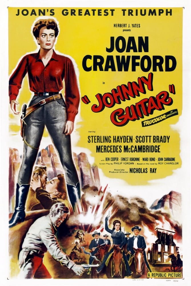 Johnny Guitar U.S. Poster Joan Crawford Sterling Hayden 1954. Movie Poster Masterprint (24 x 36 ...