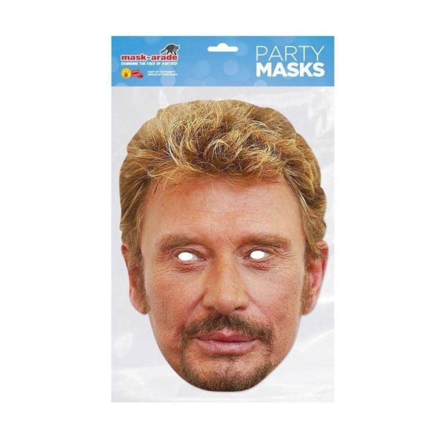 Johnny Hallyday Celebrity Face Mask Arade Generic One Size Unisex Adult ...