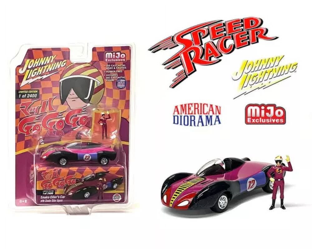 Johnny Lightning 1:64 Speed Race Snake #12 Oiler‰Ûªs Car with Figure JLCP7379D-4B - Walmart.com