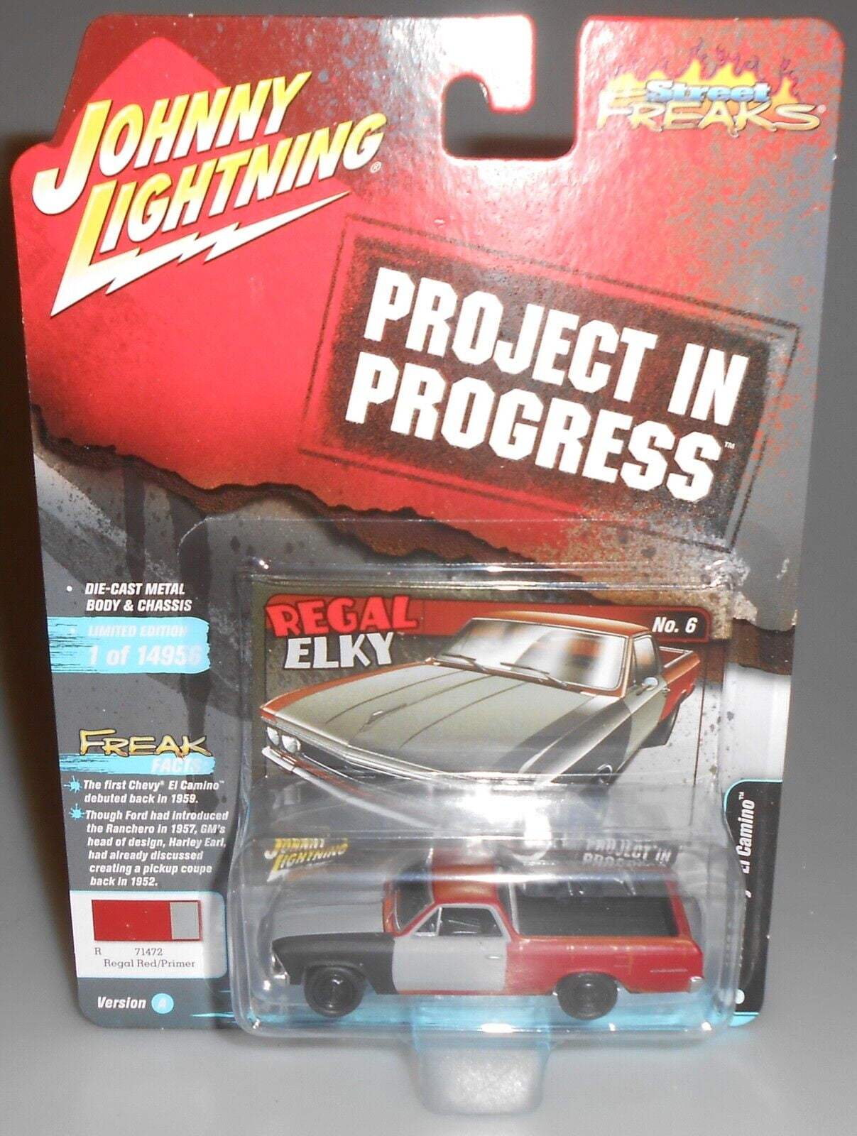 Johnny Lightning 1966 Chevy El Camino Project in Progress Street Freaks ...