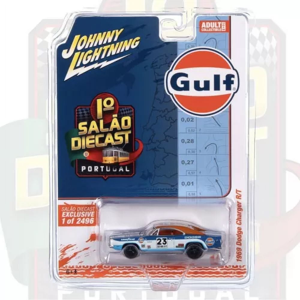 Johnny Lightning 1969 Dodge Charger R/T Gulf Racing Portugal Exclusive ...