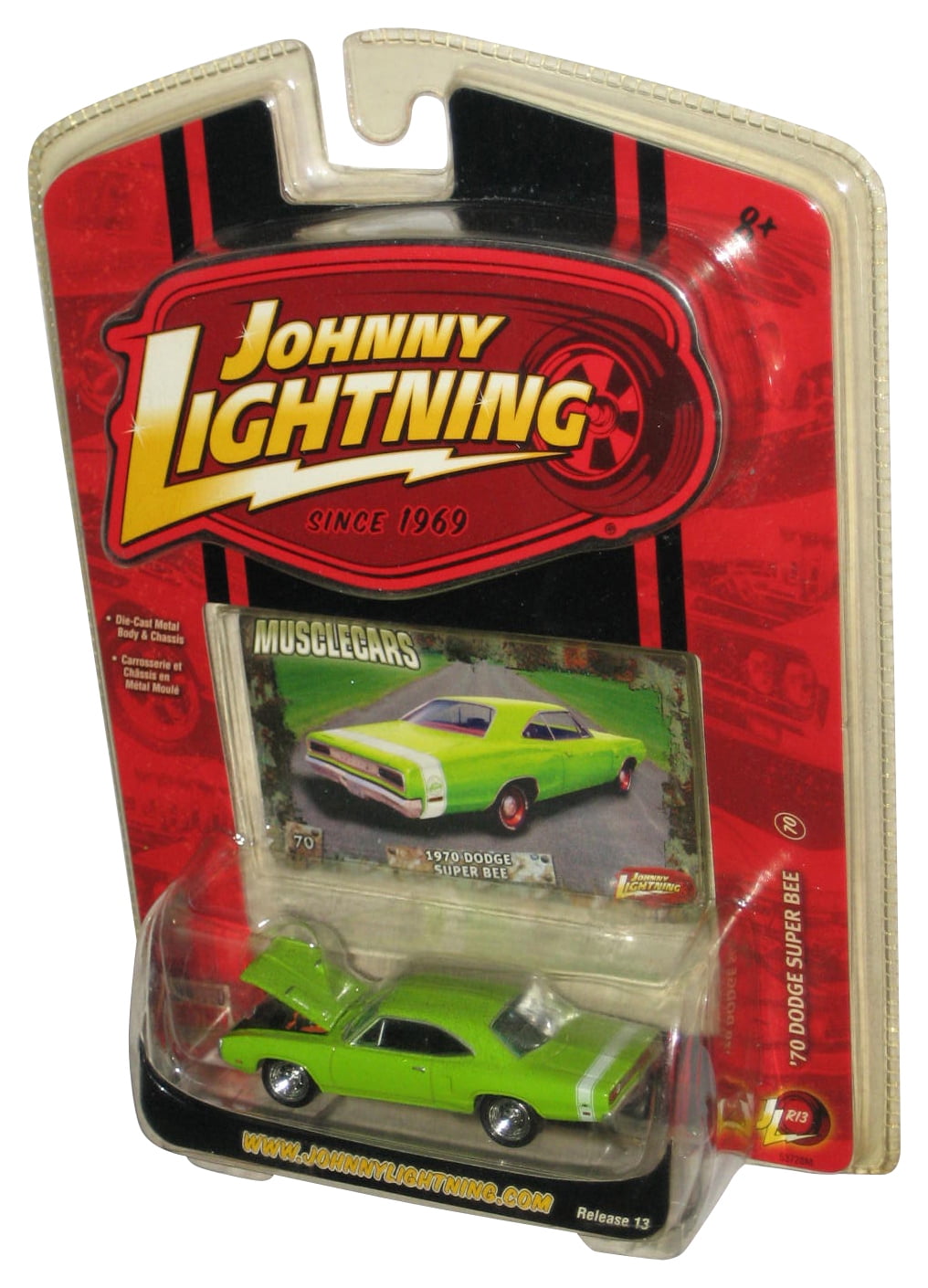 Johnny Lightning '70 Dodge Super Bee RC2 (2007) Green Toy Muscle Car ...