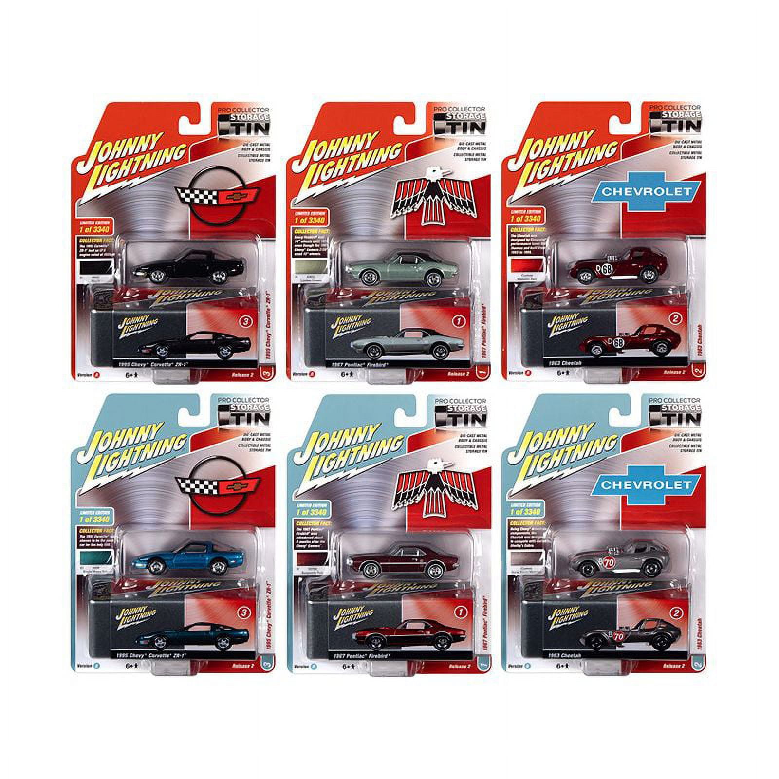 Johnny Lightning Collector\'s Tin 2020 Set of 6 Cars Release 2 Limited ...