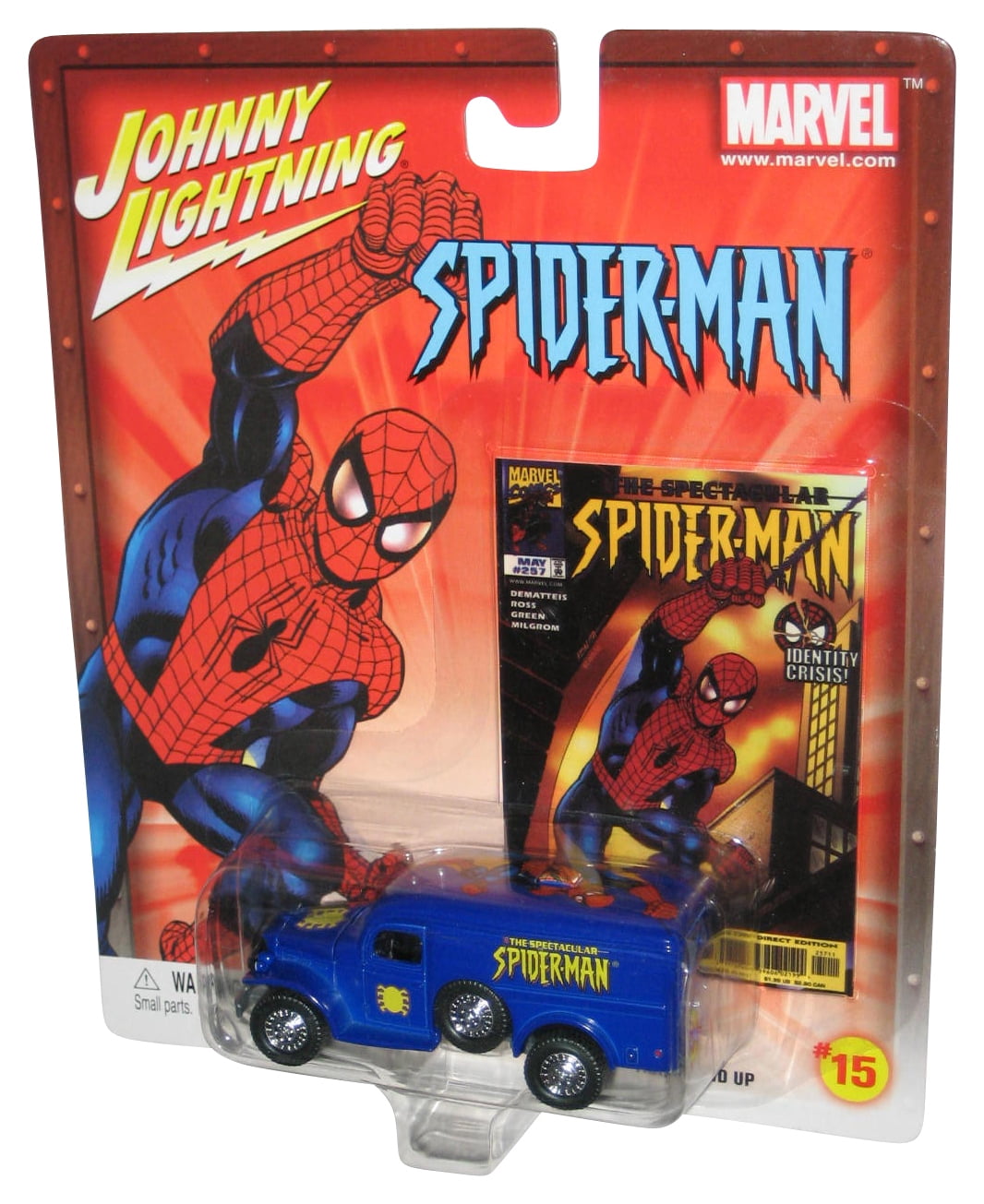 Johnny Lightning Marvel Spider-Man (2002) Blue WWII Ambulance Toy #15 ...