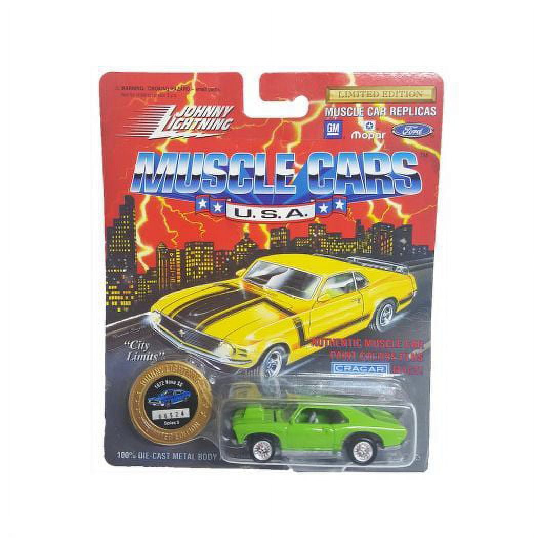 Johnny Lightning Muscle Cars 1/64 Die Cast Replica 1972 Nova SS Green ...