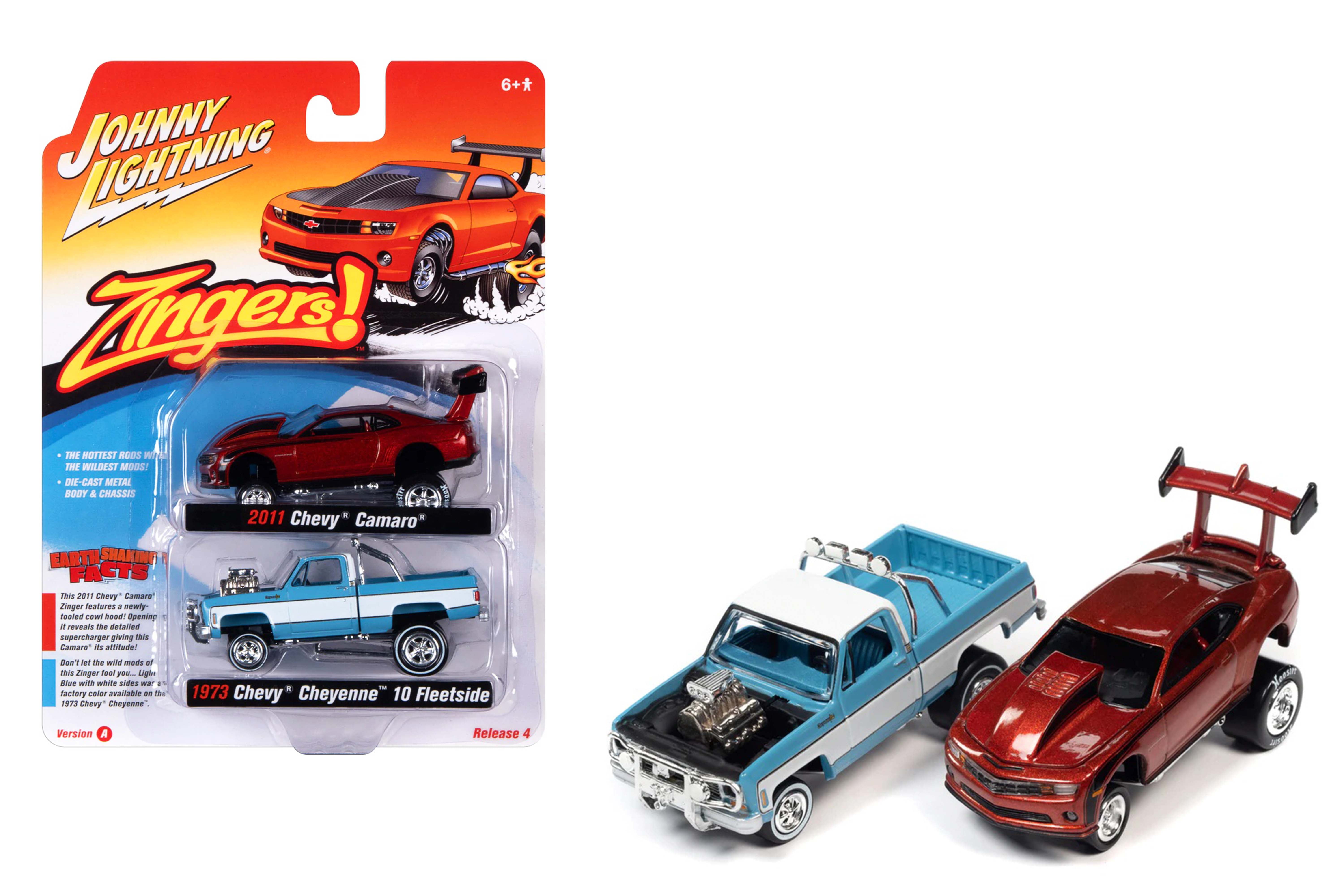 Johnny Lightning Zingers 1973 Chevrolet Cheyenne 2011 Chevrolet Camaro ...