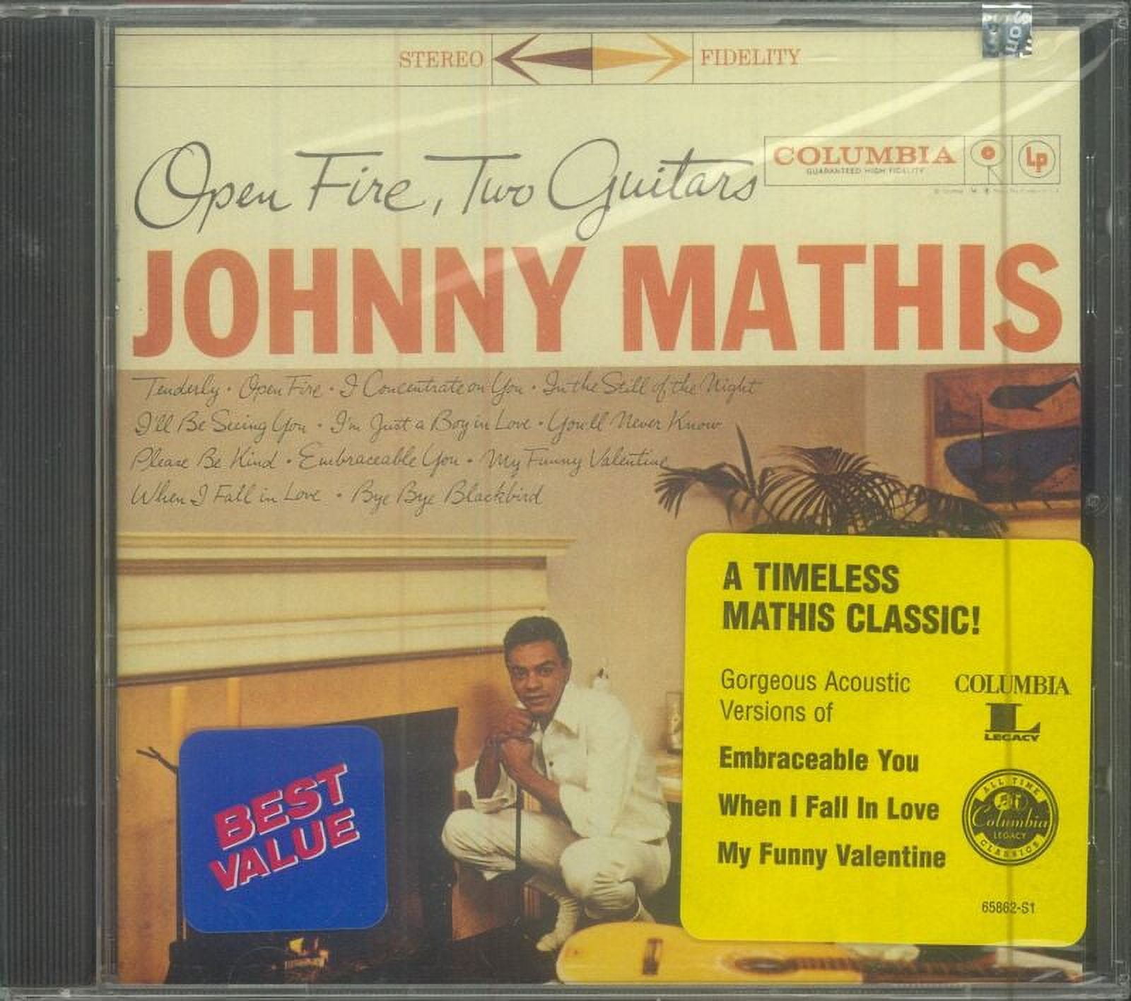 Johnny Mathis - Open Fire, Two Guitars - Audio CD - Walmart.com