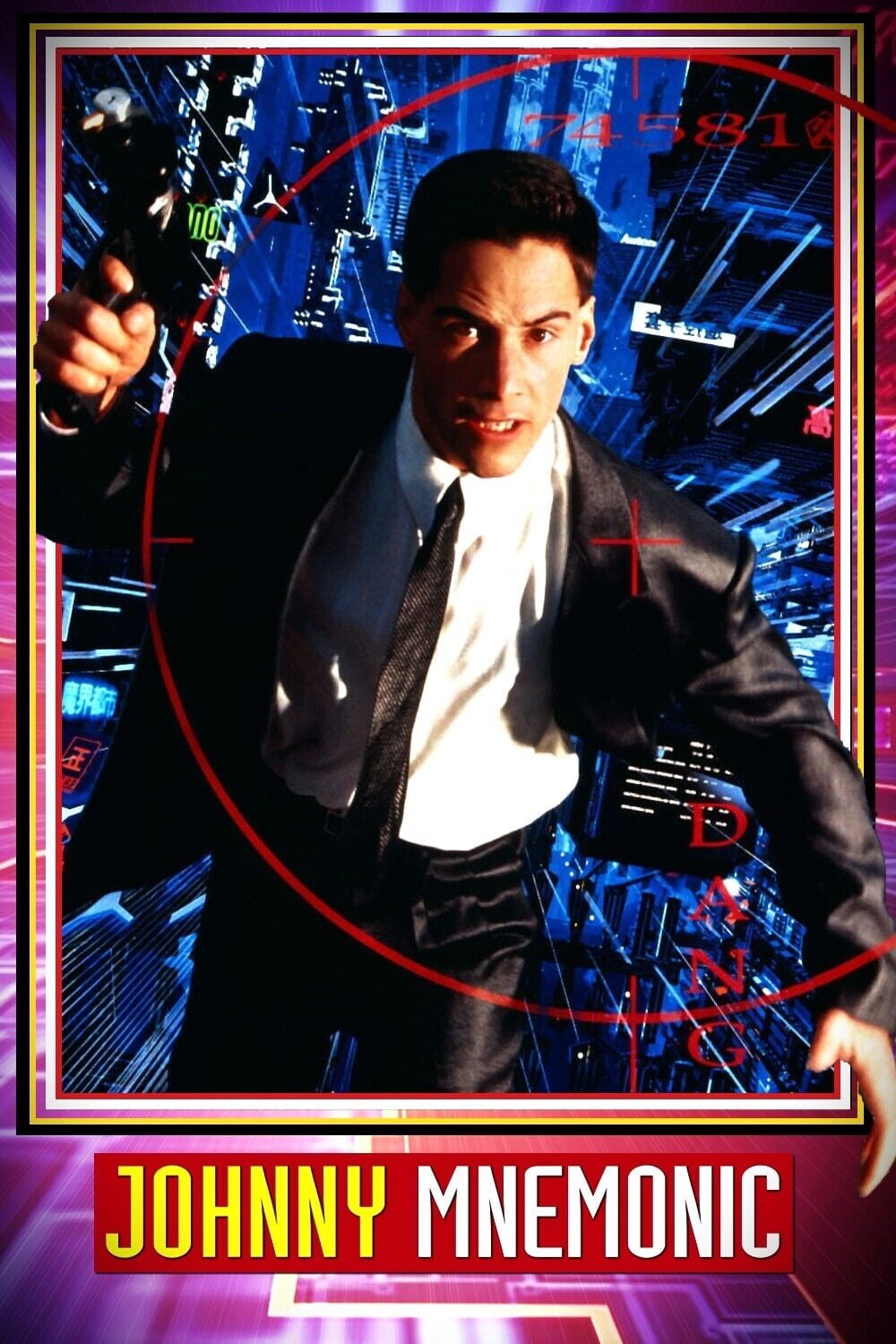Johnny Mnemonic (1995) Poster 24x36 - Keanu Reeves Sci-Fi Cyberpunk ...