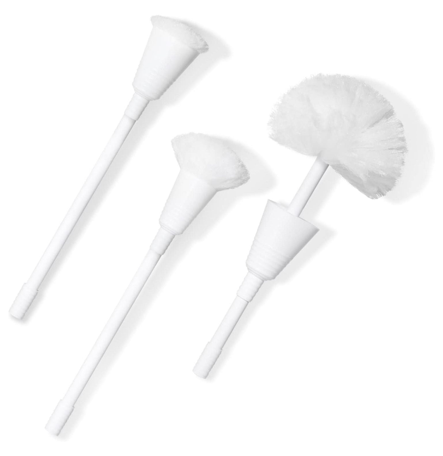 Johnny Mop | Set of 3 Toilet Brushes | 14" Handle to Easily Clean ...