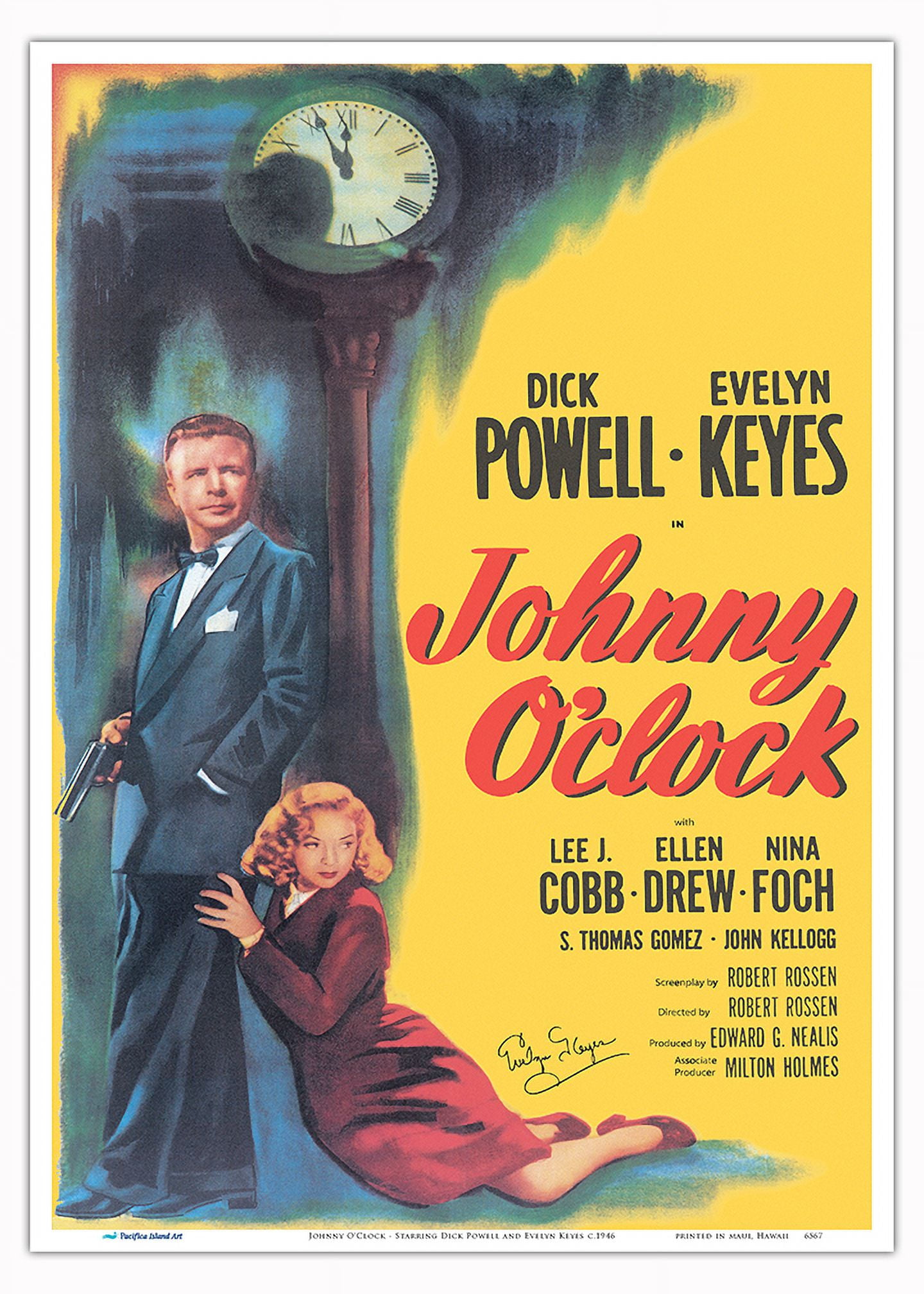 Johnny O’Clock - Starring Dick Powell and Evelyn Keyes - Vintage Film ...