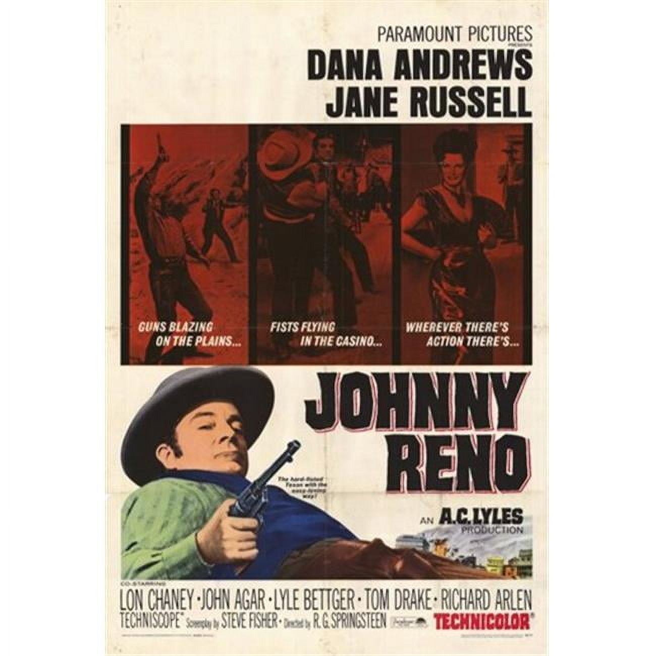 Johnny Reno Movie Poster - 11 x 17 in. - Walmart.com