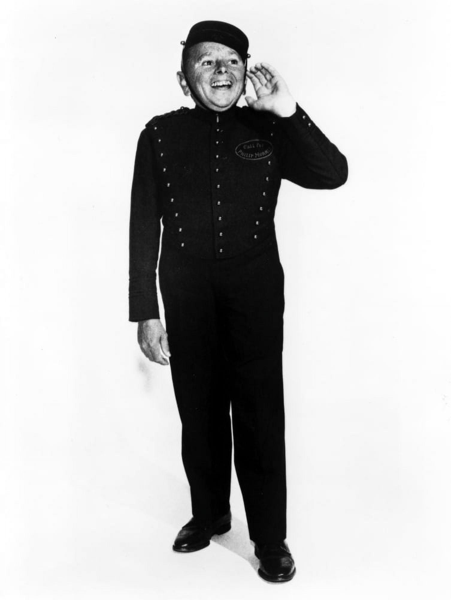 Johnny Roventini standing in Black With White Background Photo Print (8 ...