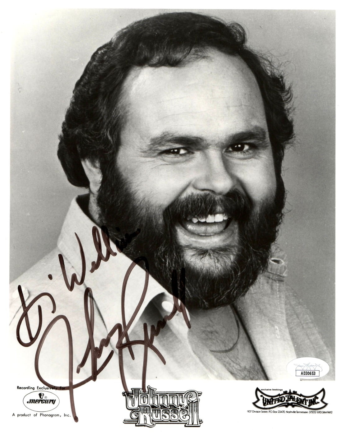 Johnny Russell Signed Autographed 8X10 Photo Country Music Legend JSA ...
