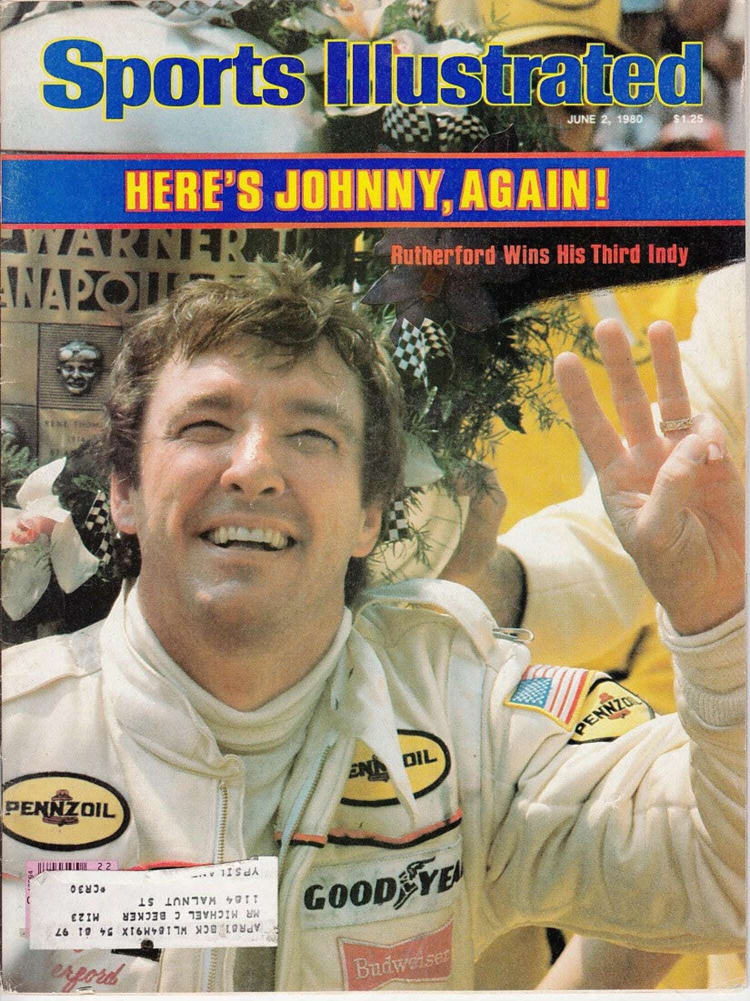 Johnny Rutherford Wins 1980 Indianapolis 500 Sports Illustrated ...