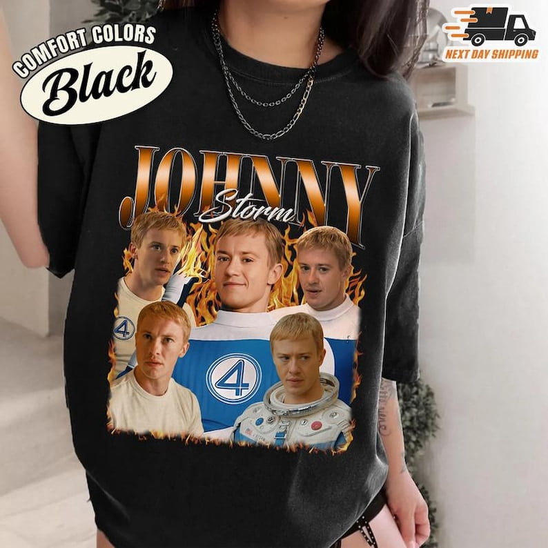 Johnny Storm Shirt, Four First Steps Shirt, MCU Superhero Tee, Vintage ...