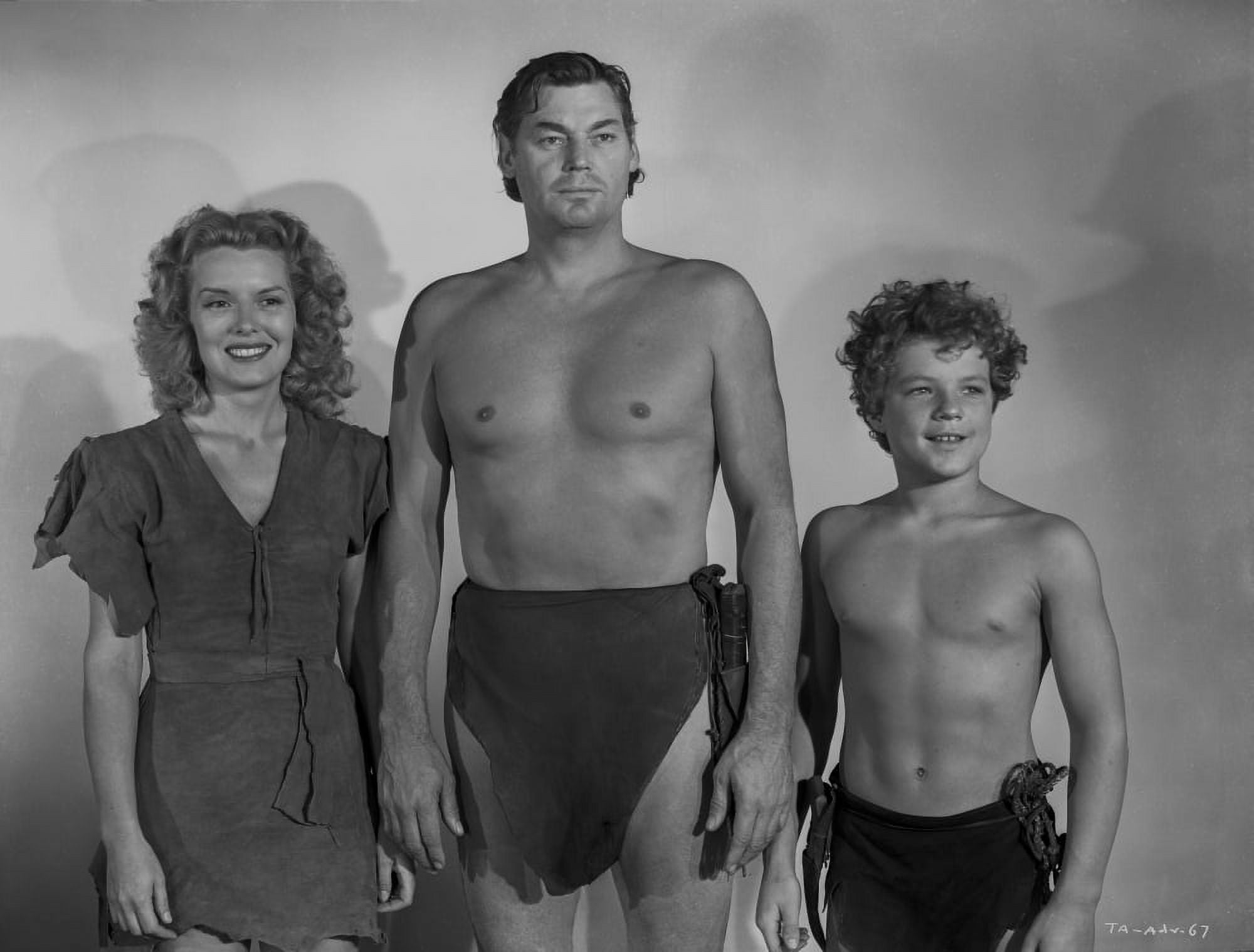 Johnny Weissmuller Taking a Picture with His Family in a Classic Movie ...
