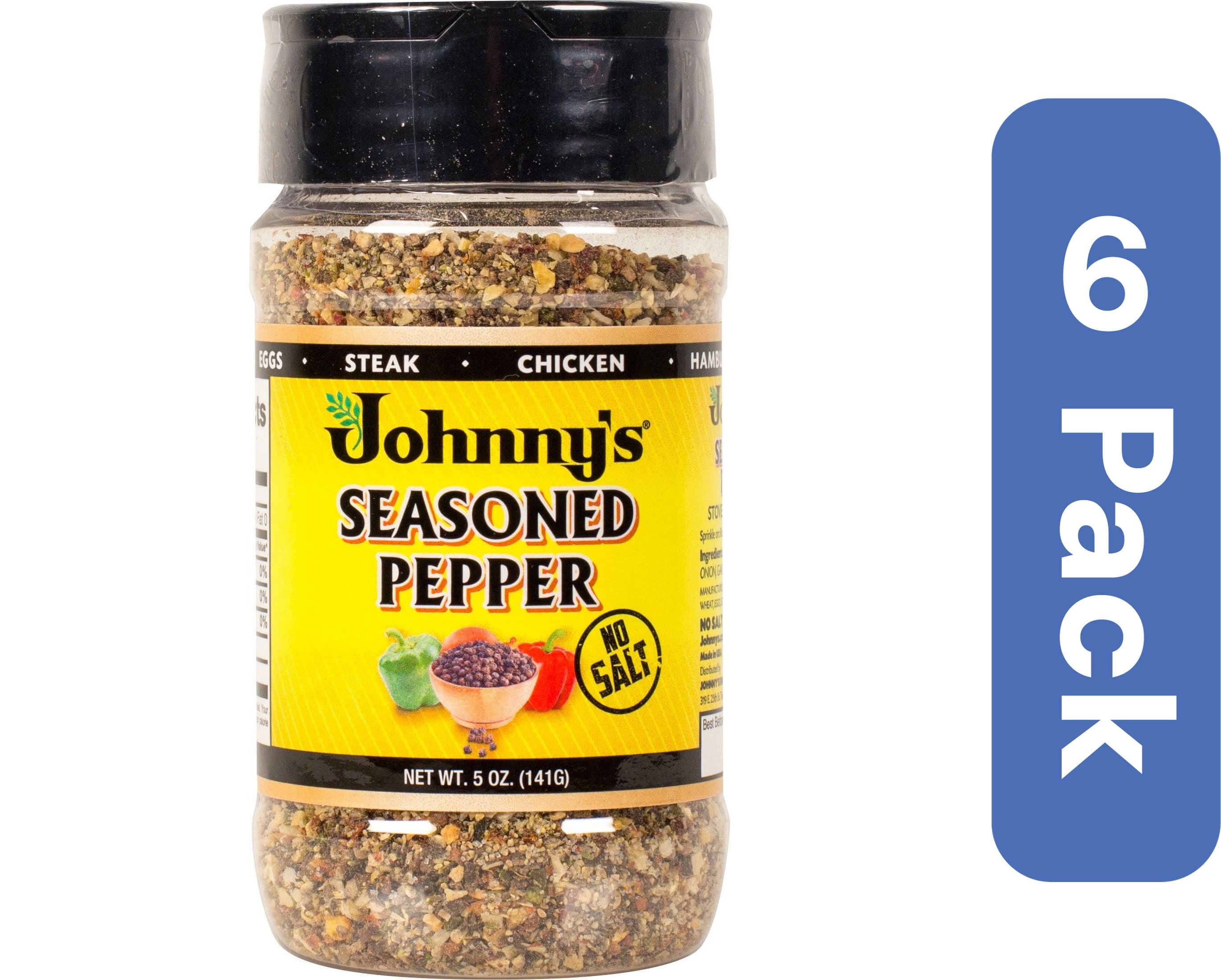 Johnny's Fine Foods Pepper Seasoning 5 oz (Pack Of 6) - Walmart.com