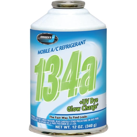 Johnsen's 6313 R134a Refrigerant w/UV Dye for MVAC use in a 12oz Self ...