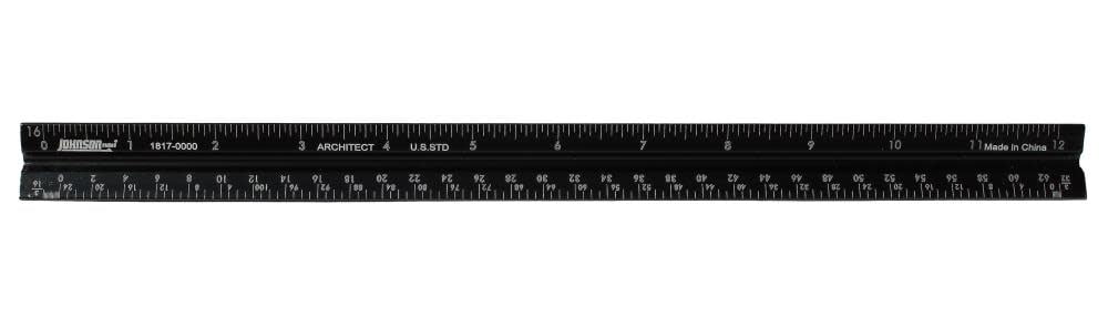 Johnson 12 in. L X .625 in. W Aluminum Ruler SAE - Walmart.com
