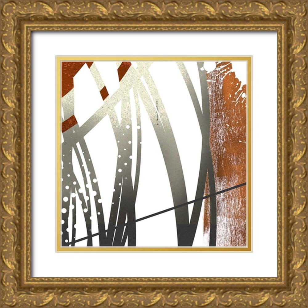 Johnson 12x12 Gold Ornate Wood Framed with Double Matting Museum Art ...