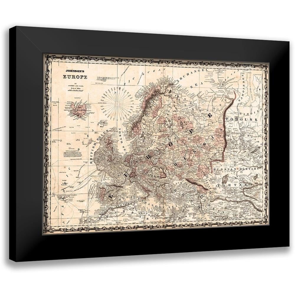 Johnson 14x11 Black Modern Framed Museum Art Print Titled - 1862 ...