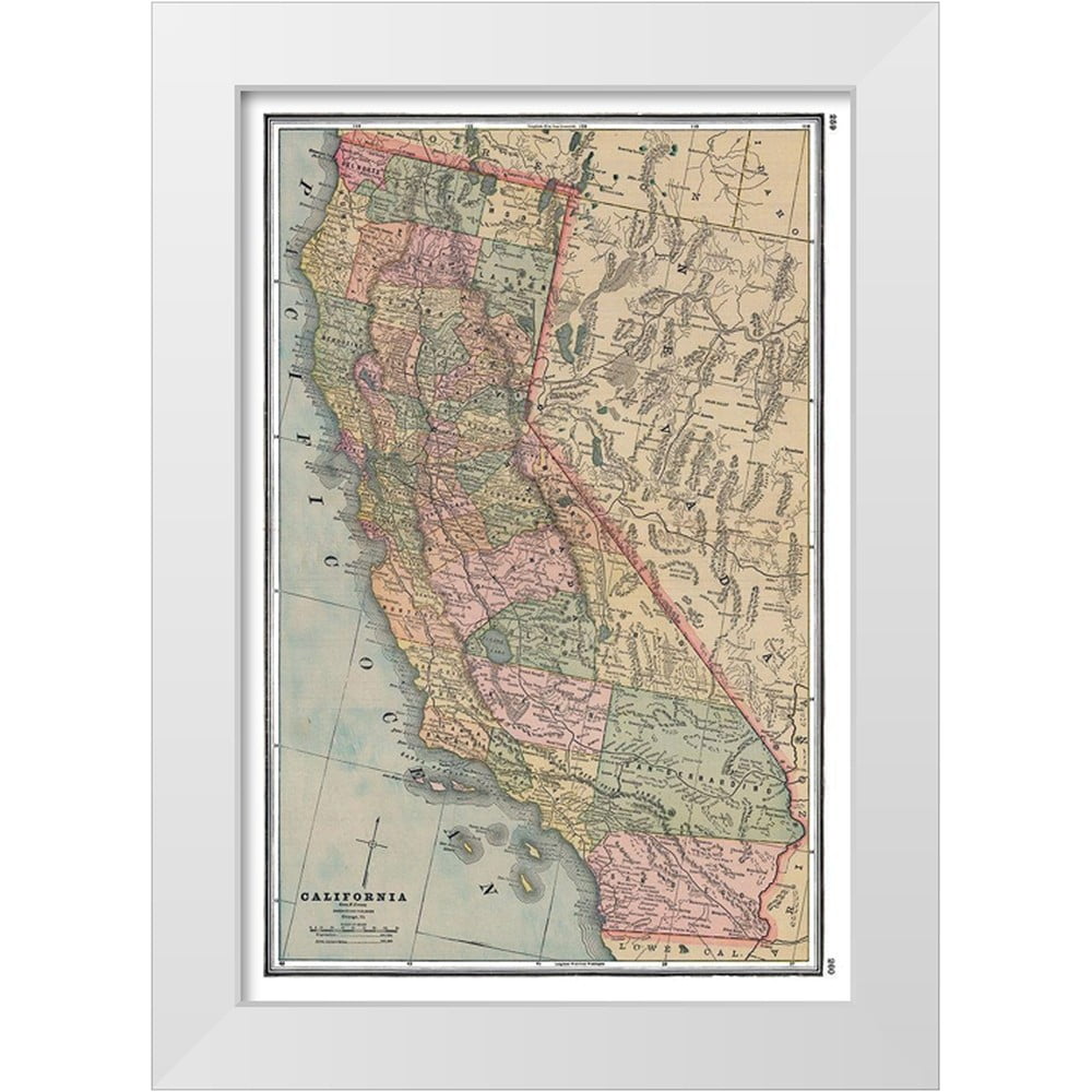 Johnson 17x24 White Modern Wood Framed Museum Art Print Titled ...