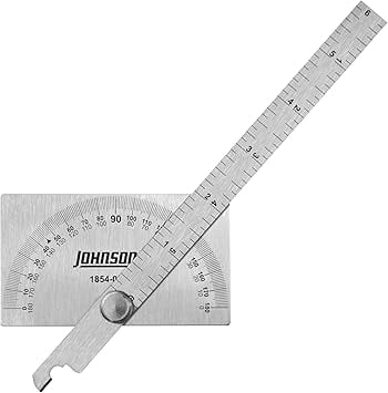 Johnson 1854-0600 6" Stainless Steel Protractor - Walmart.com