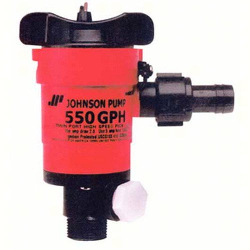 Johnson 48903 1000 GPH Aerator/Livewell Twin Outlet Ports, 1" Tapered ...