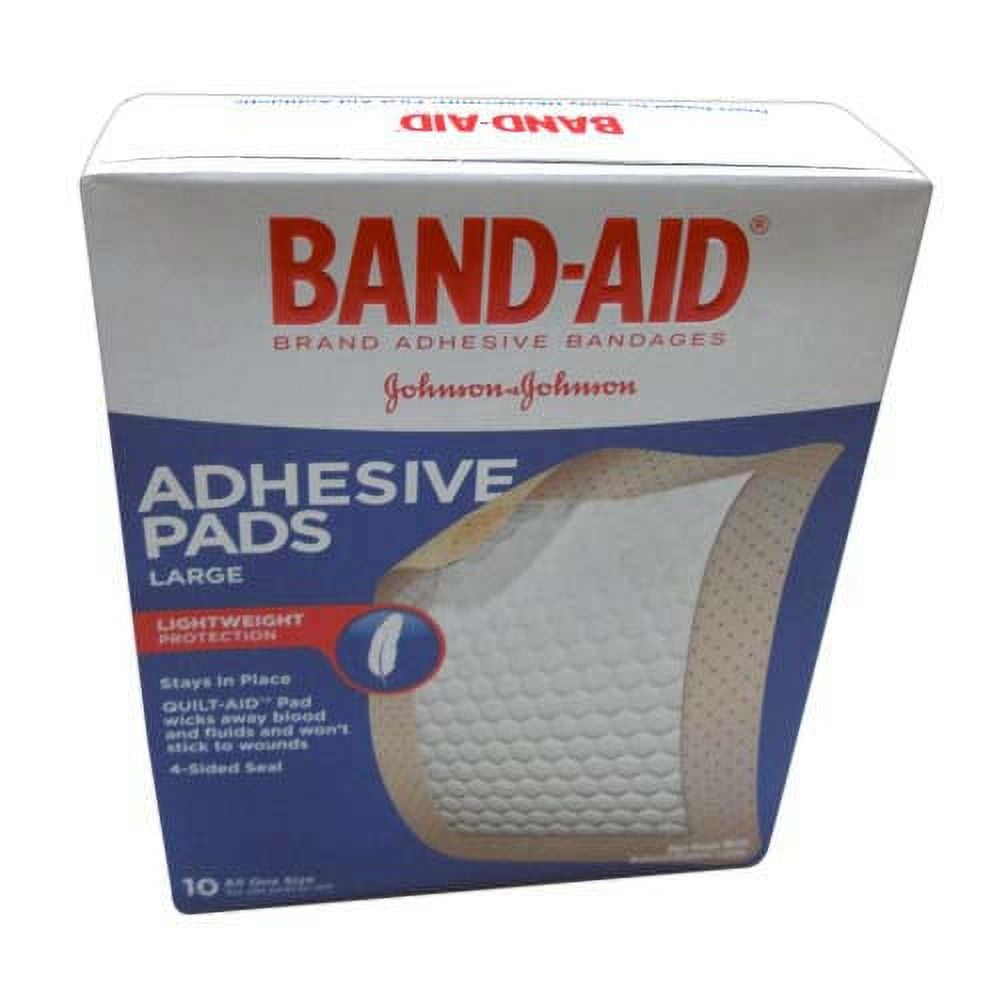 Johnson And Johnson Band-Aid Adhesive Pads, Adhesive Bandages Large ...
