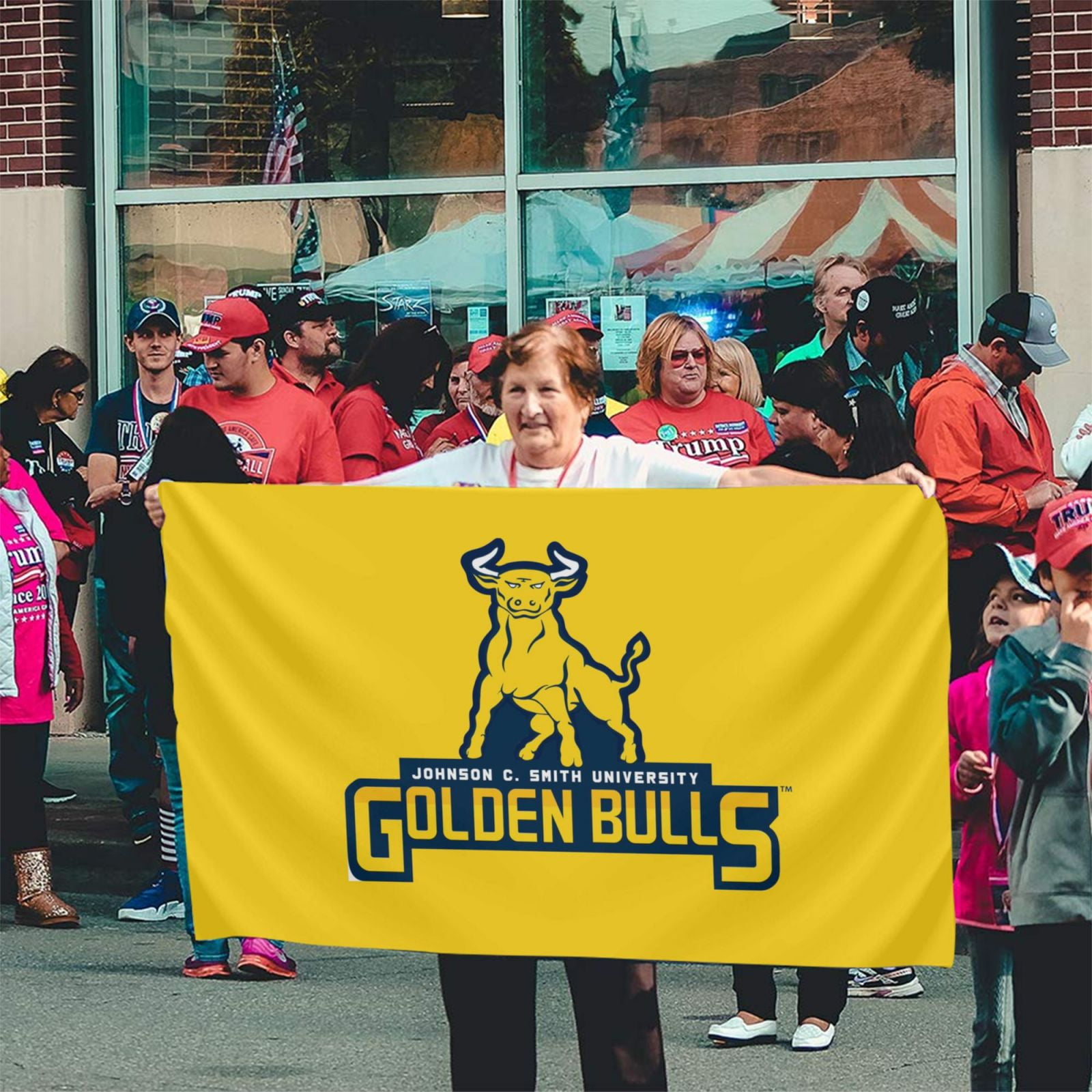 Johnson C Smith University Logo Banner Breeze Flag Outdoor Flags Home ...