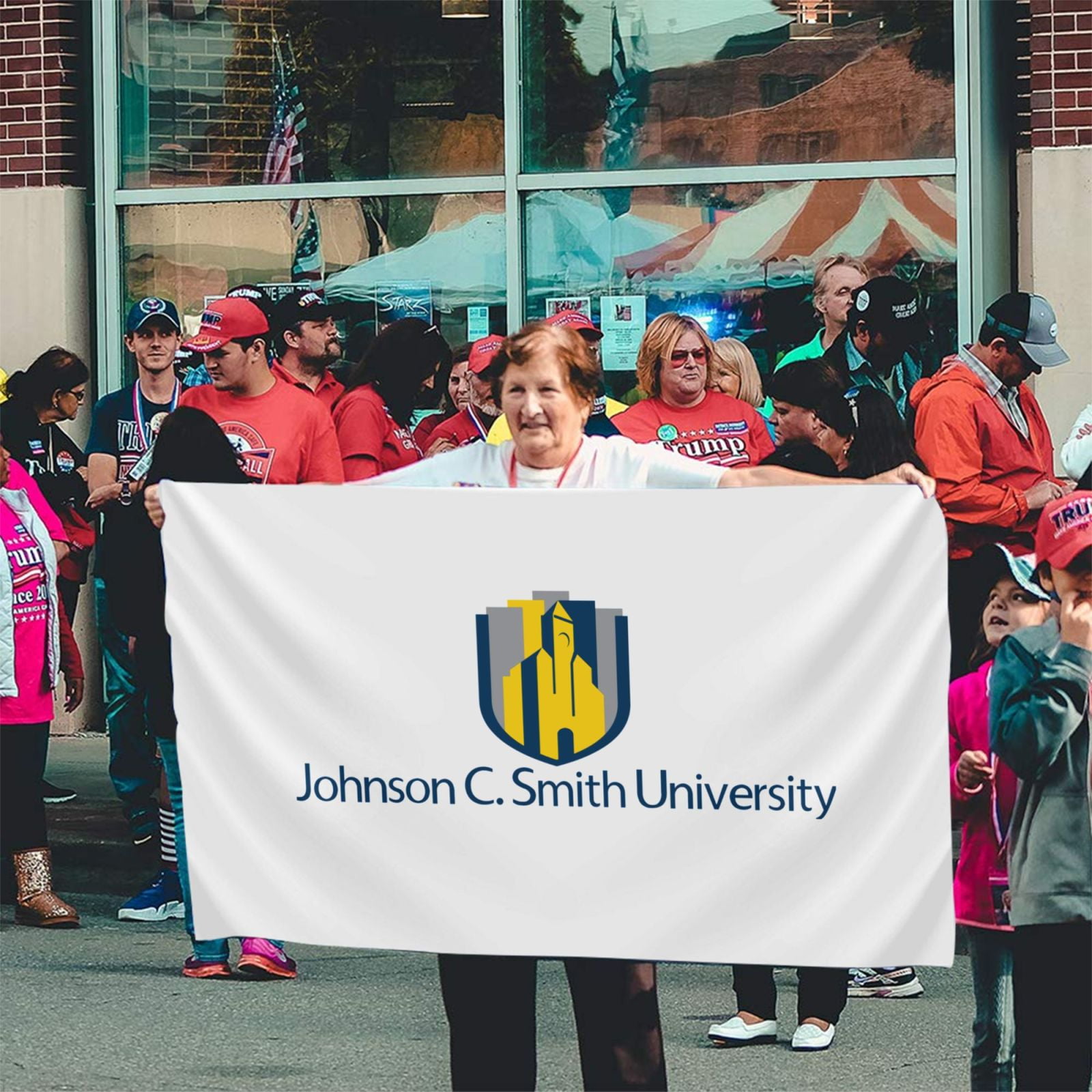 Johnson C Smith University Logo Flag 3x5 Ft Holiday Banner Garden Yard ...