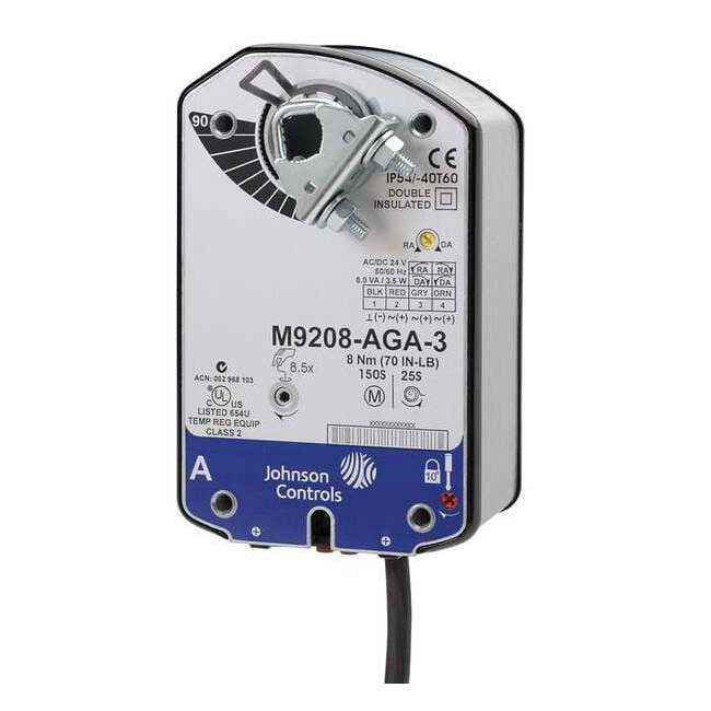Johnson Controls Electric Actuator,-40 to 140, 120VAC M9208-BAA-3 ...