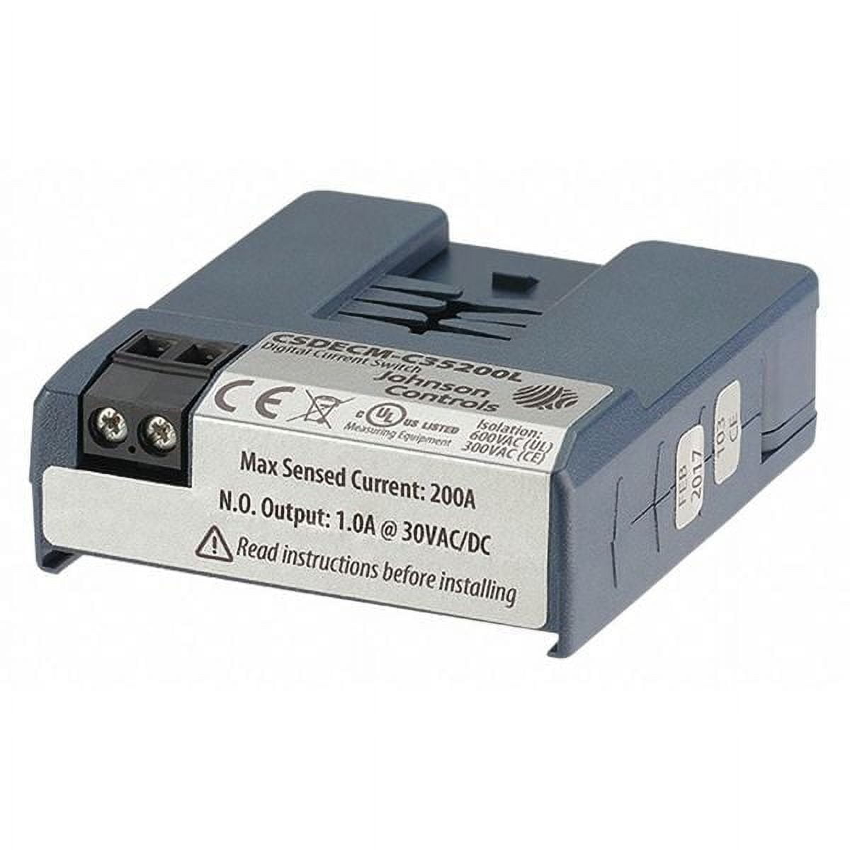 Johnson Controls Current Sensor Relay, SPST-NO, 200 A CSDECM-C35200L0 ...