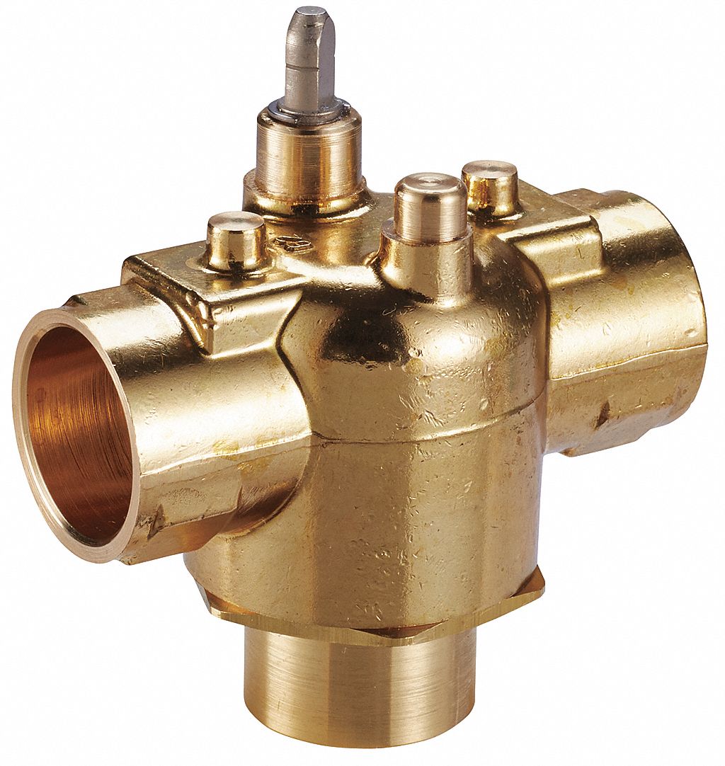 Johnson Controls Hydronic Globe Valve,Three-Way,1/2 in JS3213 - Walmart.com