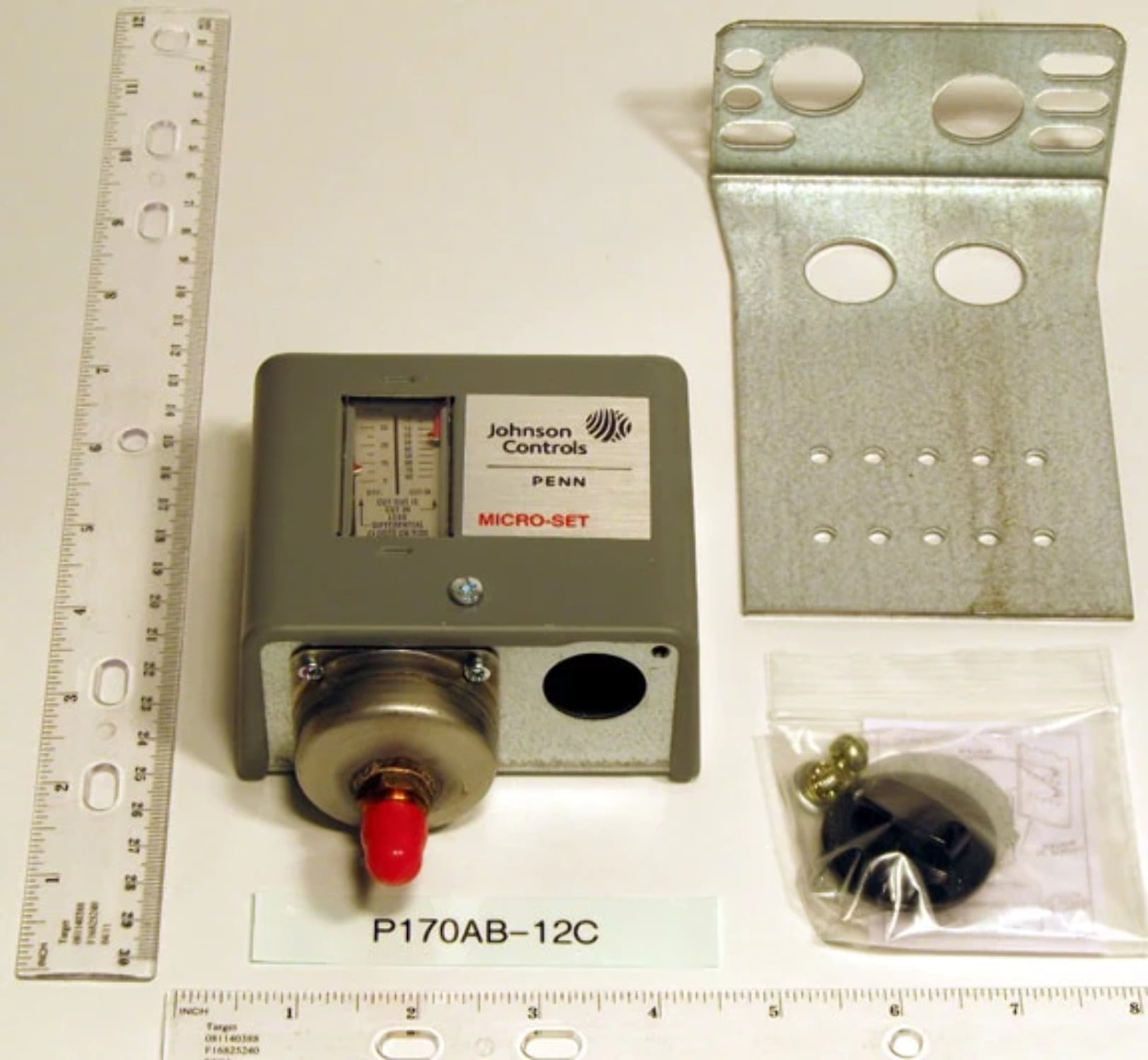 Johnson Controls P170AB-12C Low Pressure Control, Pressure Range PSIG ...