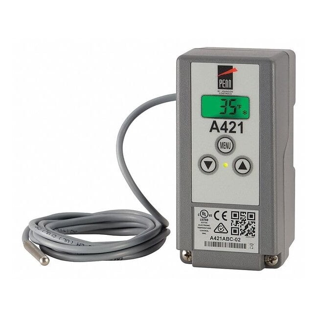 Johnson Controls Temp Control,Heat and Cool,-40-212F A421ABC-04C ...